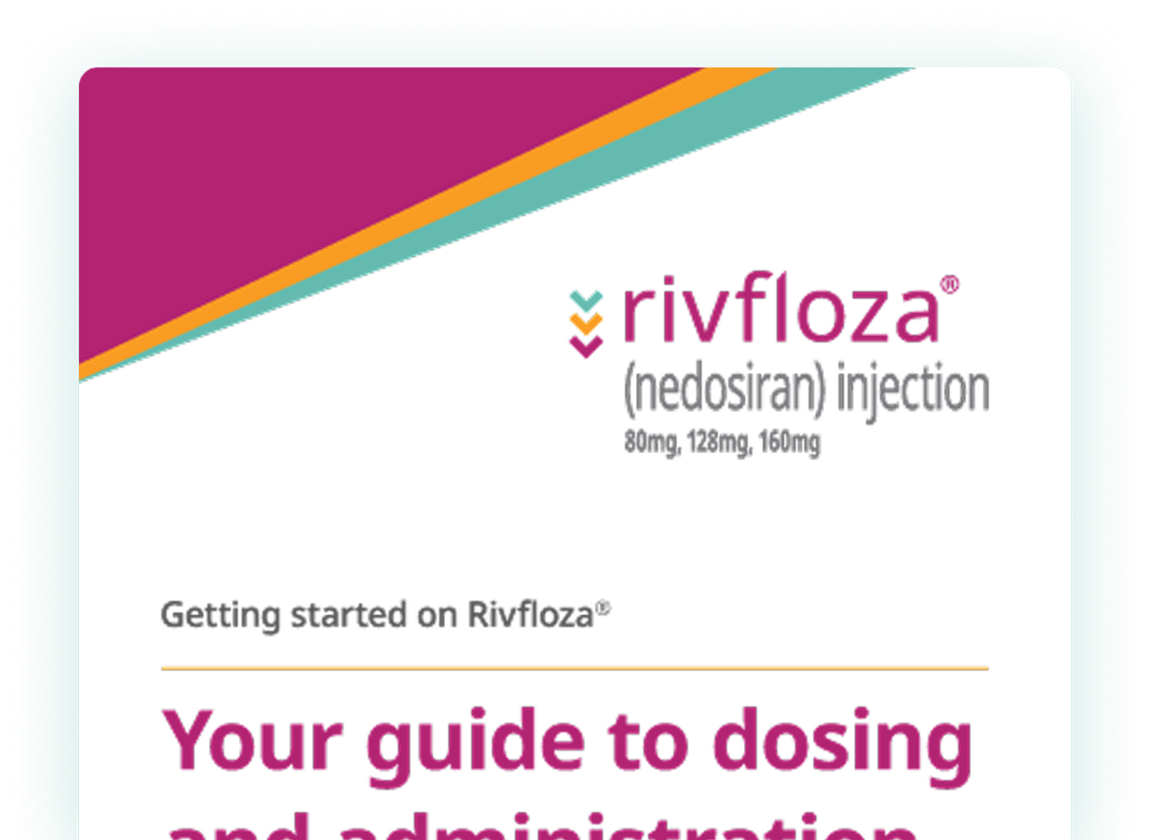 Support and Resources | Rivfloza® (nedosiran) injection 80mg, 128mg, or ...